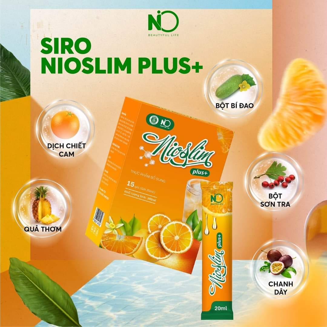 Siro Nio Slim Plus+ - Siro Hương Cam Detox Hiệu Quả - Organify