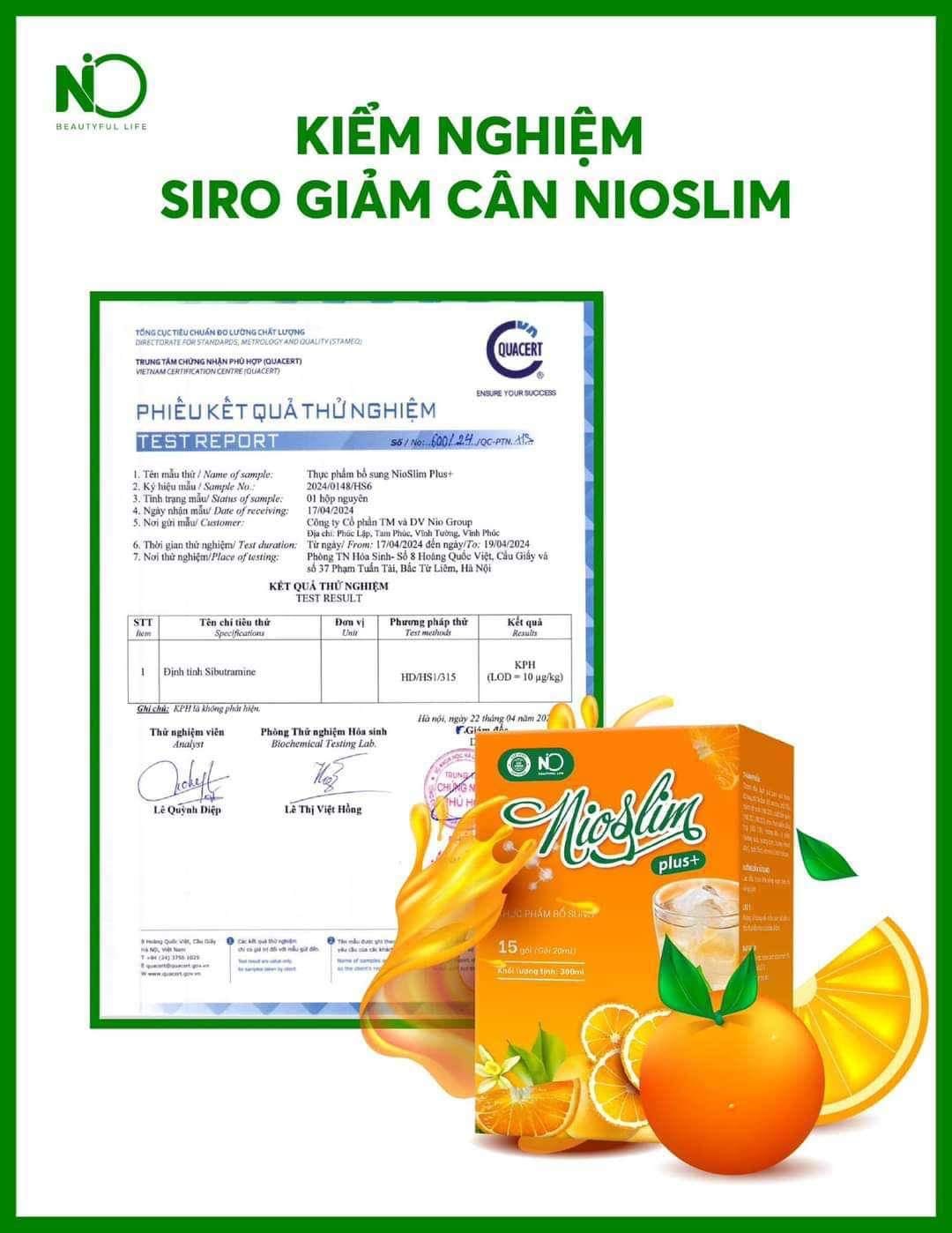 Siro Nio Slim Plus+ - Siro Hương Cam Detox Hiệu Quả - Organify