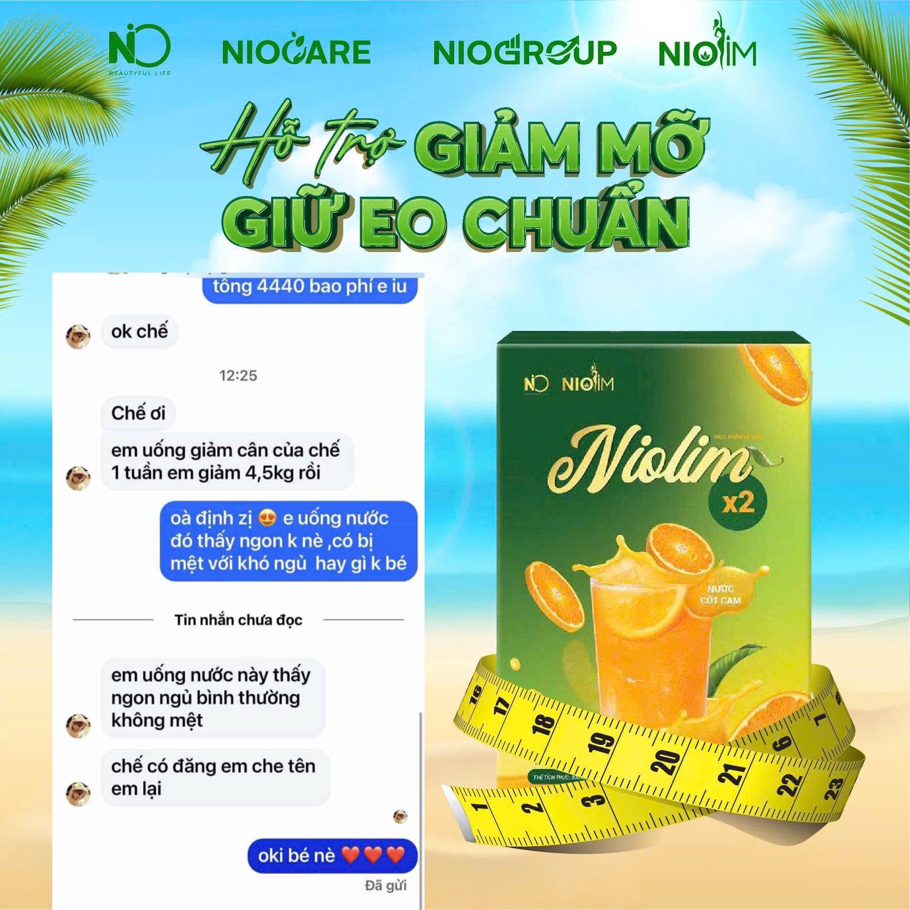 Siro Nio Slim X2 - Siro Hương Cam Detox Hiệu Quả - Organify